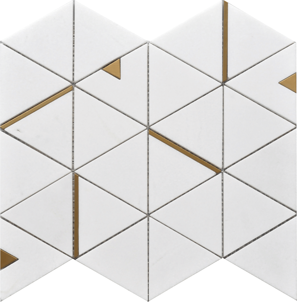 Roca Rockart Thassos Metal Triangle | Morris Tile