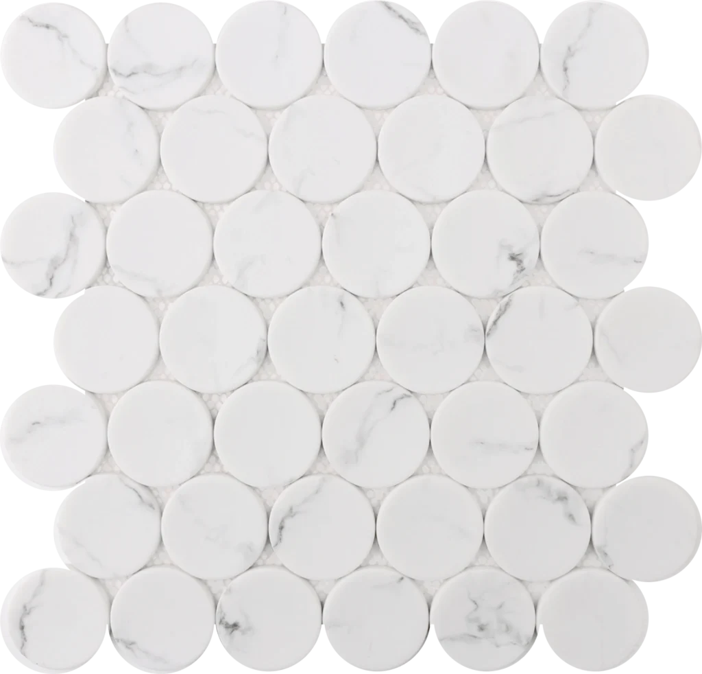 Roca Rockart White Statuary Dots | Morris Tile